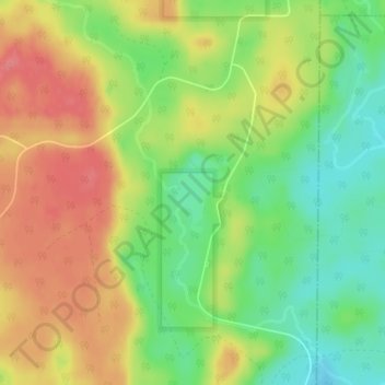 Setting Lake topographic map, elevation, terrain