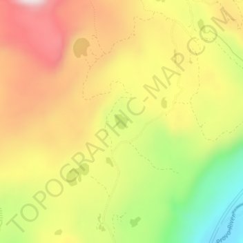 Buckeye Lake topographic map, elevation, terrain
