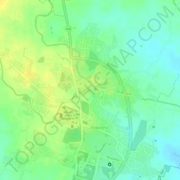 Tribal Art Museum topographic map, elevation, terrain