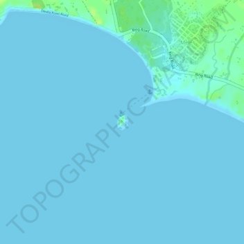 Mele Island topographic map, elevation, terrain