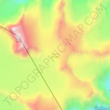 Juneau Icefield topographic map, elevation, terrain