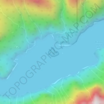 Macdonald Island topographic map, elevation, terrain