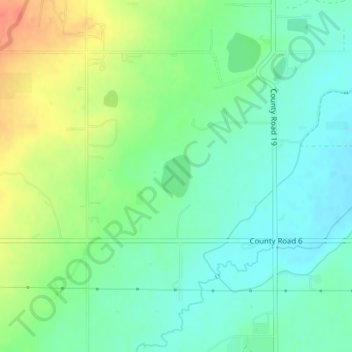 Thompson Reservoir topographic map, elevation, terrain