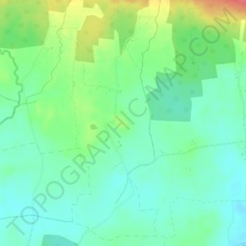 Castlepook topographic map, elevation, terrain