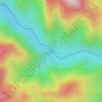 Tenom Pangi Dam topographic map, elevation, terrain
