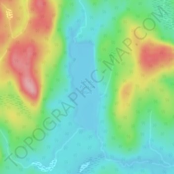 Lac du Poisson Blanc topographic map, elevation, terrain