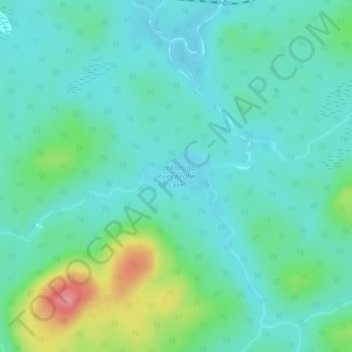 Obakamiga River;Redfin Lake topographic map, elevation, terrain