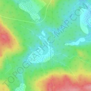 Whitestone Lake topographic map, elevation, terrain