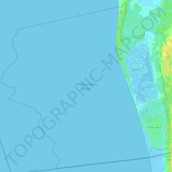 Pape Nature Reserve topographic map, elevation, terrain