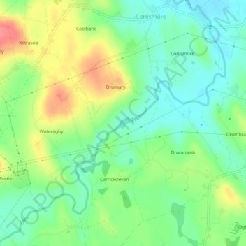 Red Island topographic map, elevation, terrain
