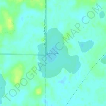 Edna Lake topographic map, elevation, terrain