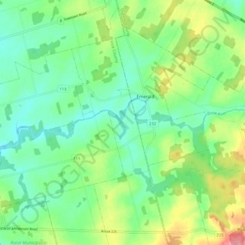 Dunk River topographic map, elevation, terrain