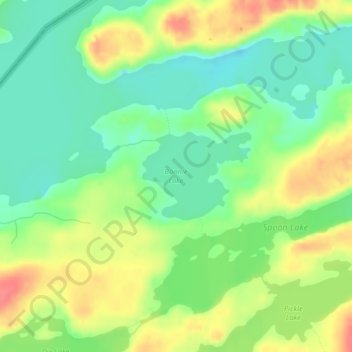 Bonnie Lake topographic map, elevation, terrain