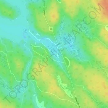 Nimpo Lake topographic map, elevation, terrain