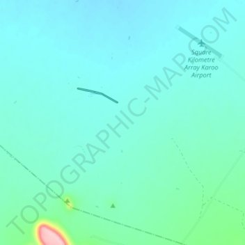MeerKAT topographic map, elevation, terrain