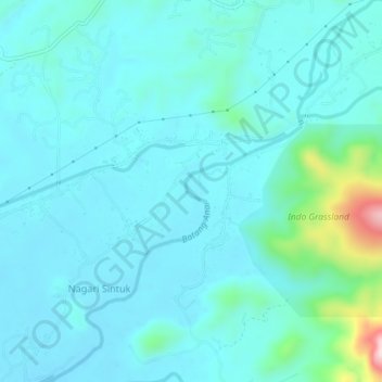 Anai River topographic map, elevation, terrain