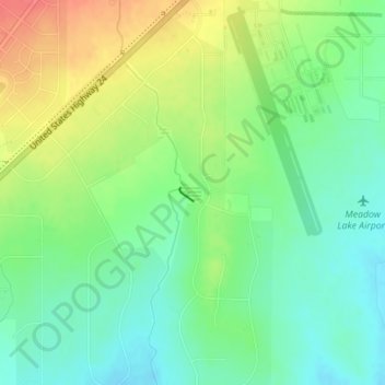 Drake Lake topographic map, elevation, terrain