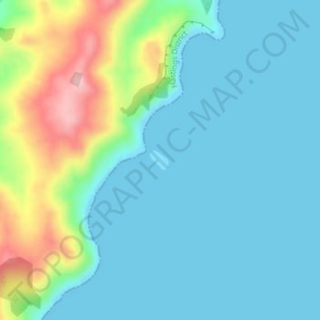 Karamea (Red Island) topographic map, elevation, terrain