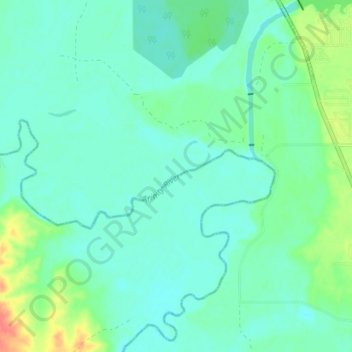 Trinity River topographic map, elevation, terrain