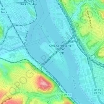 Brunot Island topographic map, elevation, terrain