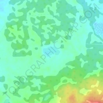 Otto Lake topographic map, elevation, terrain