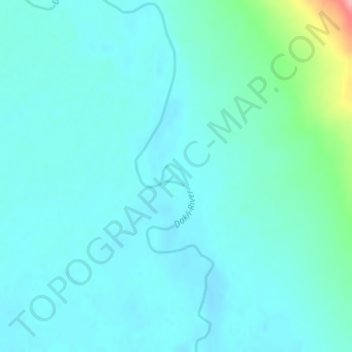 Wheeler River topographic map, elevation, terrain