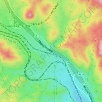 Pacific Crest Trail topographic map, elevation, terrain