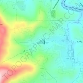 Swiss Pine Lake topographic map, elevation, terrain