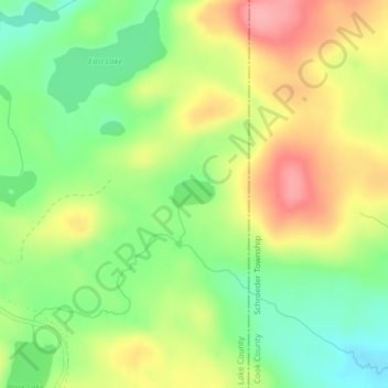 Pearl Lake topographic map, elevation, terrain