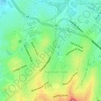Rosevale Reserve topographic map, elevation, terrain