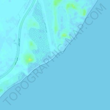 Golden Beach topographic map, elevation, terrain