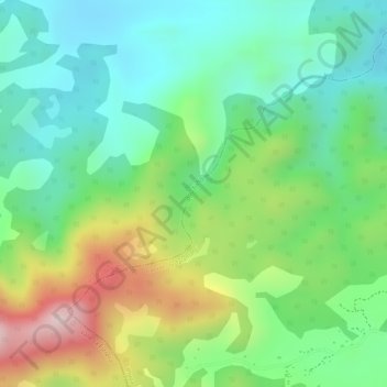 Río Tuba topographic map, elevation, terrain