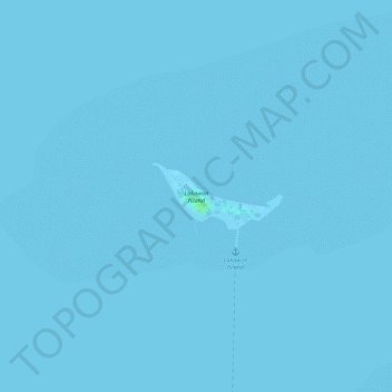 Lakawon Island topographic map, elevation, terrain