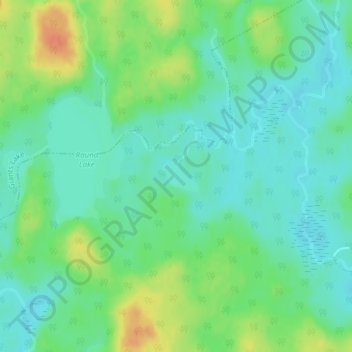 Shingle Lake topographic map, elevation, terrain