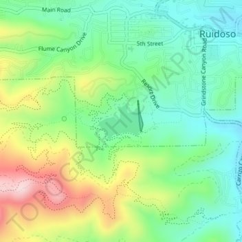 Grindstone Lake topographic map, elevation, terrain