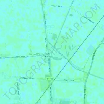 Stone Bridge Drain topographic map, elevation, terrain