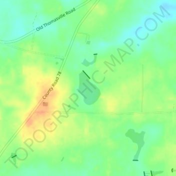 Jackson Lake topographic map, elevation, terrain