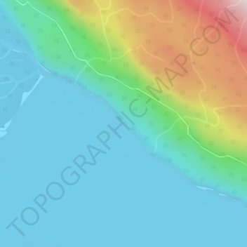Harrison Lake topographic map, elevation, terrain