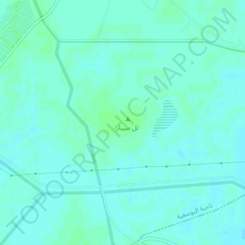 Sippar topographic map, elevation, terrain