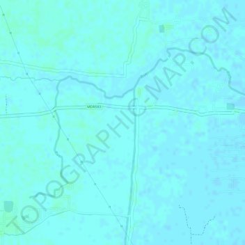 River topographic map, elevation, terrain