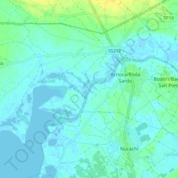 Rio Mare Foghe topographic map, elevation, terrain