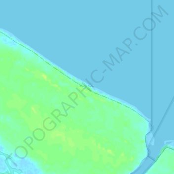 Tully Inlet topographic map, elevation, terrain