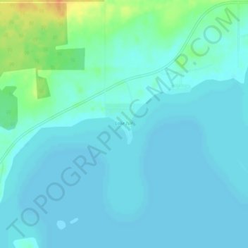 Lake Isle topographic map, elevation, terrain