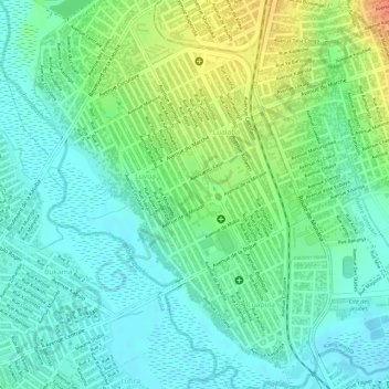 Commune Kenya topographic map, elevation, terrain