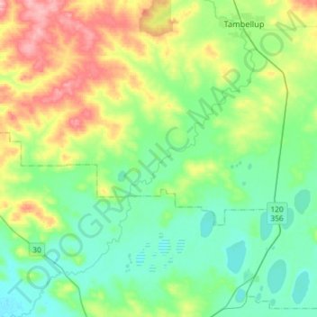 Gordon River topographic map, elevation, terrain