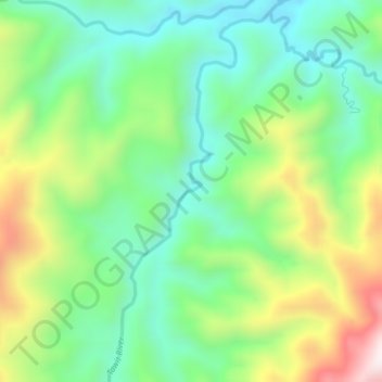 Tawit River topographic map, elevation, terrain