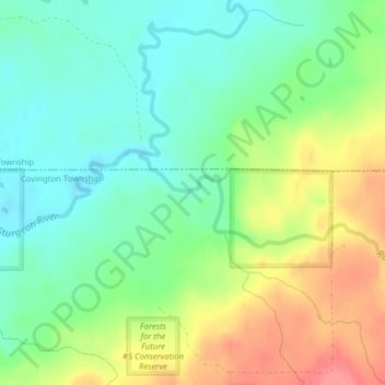 Rock River topographic map, elevation, terrain