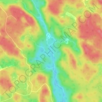Sandcherry Creek topographic map, elevation, terrain
