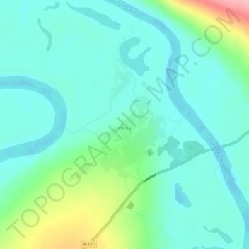 Nepa topographic map, elevation, terrain