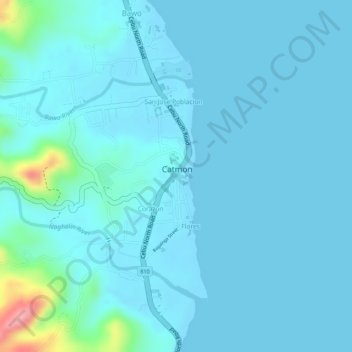 Catmon Rizal Park topographic map, elevation, terrain